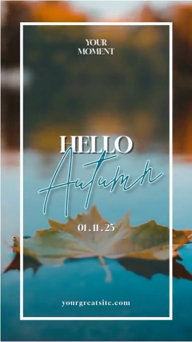 Plantilla de Floral Autumn/fall Instagram Reel | PosterMyWall