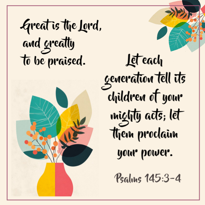 Floral Bible Verse Instagram Post Template | PosterMyWall