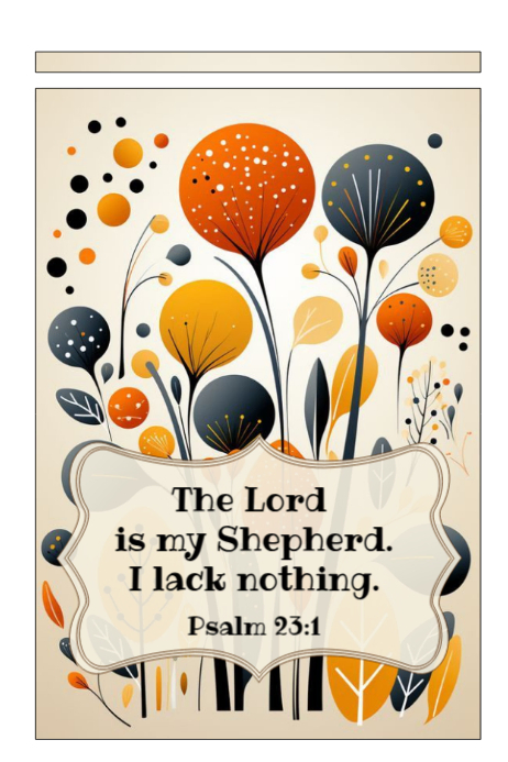 Floral Bible Verse Poster Template | PosterMyWall