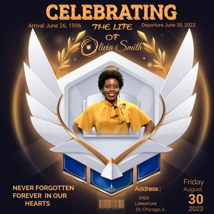 Floral Celebrating Life Flyer , a celebration Template | PosterMyWall