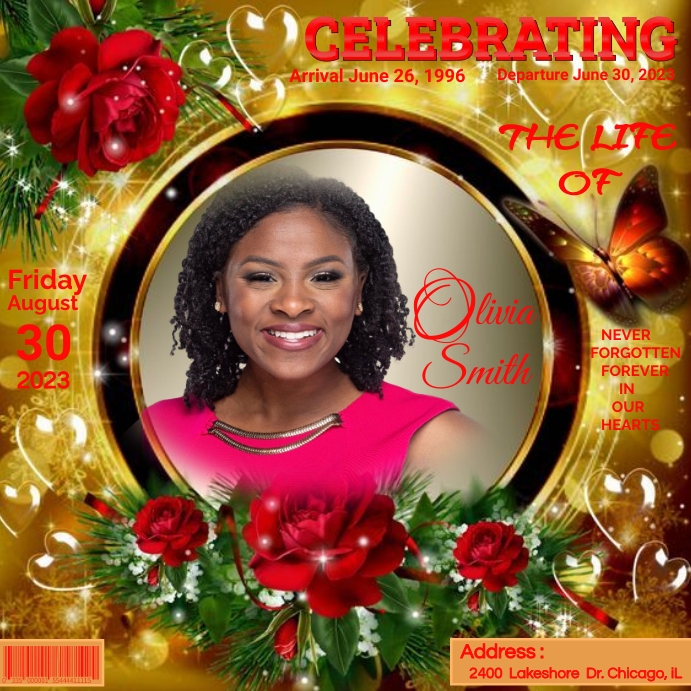 Floral Celebrating Life Flyer , a celebration Template | PosterMyWall