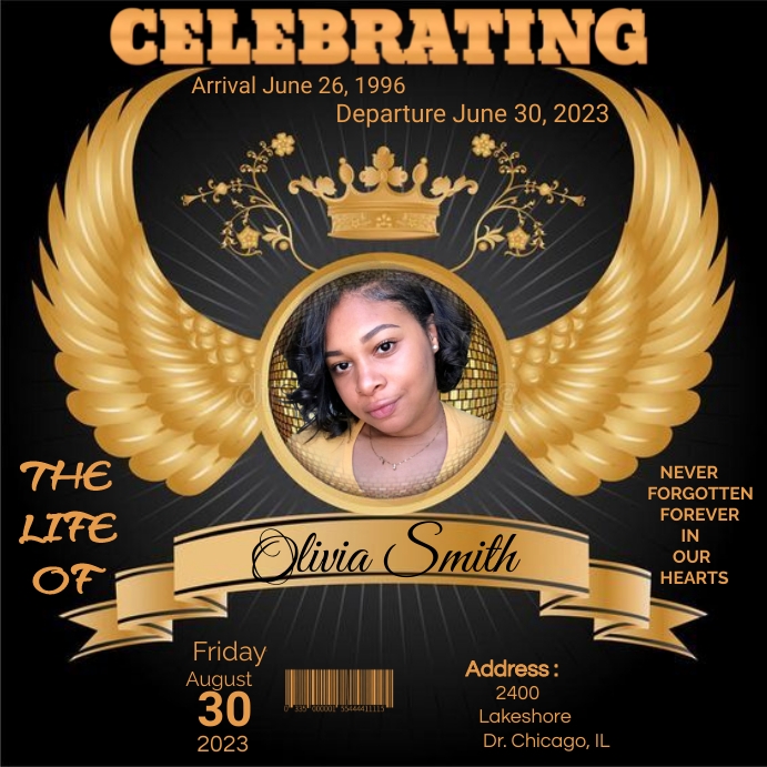 Floral Celebrating Life Flyer , a celebration Template | PosterMyWall