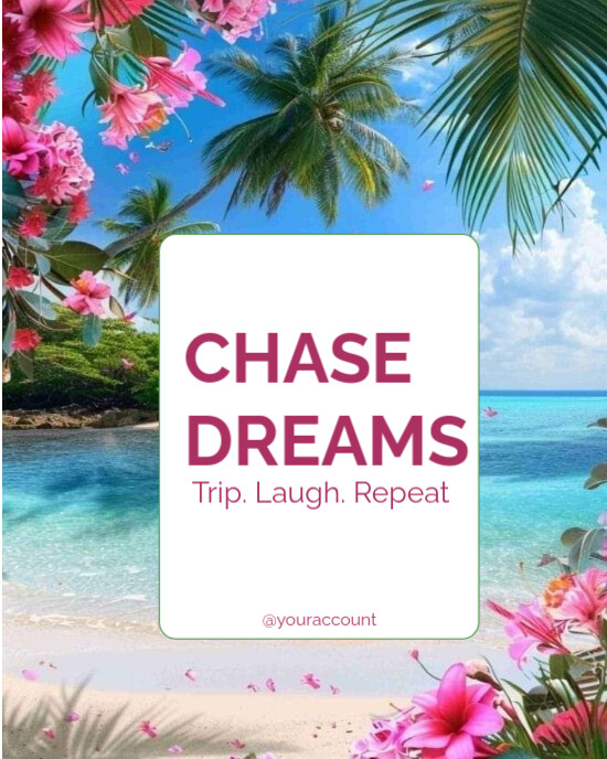Plantilla de Floral Chase Dreams Instagram Portrait | PosterMyWall
