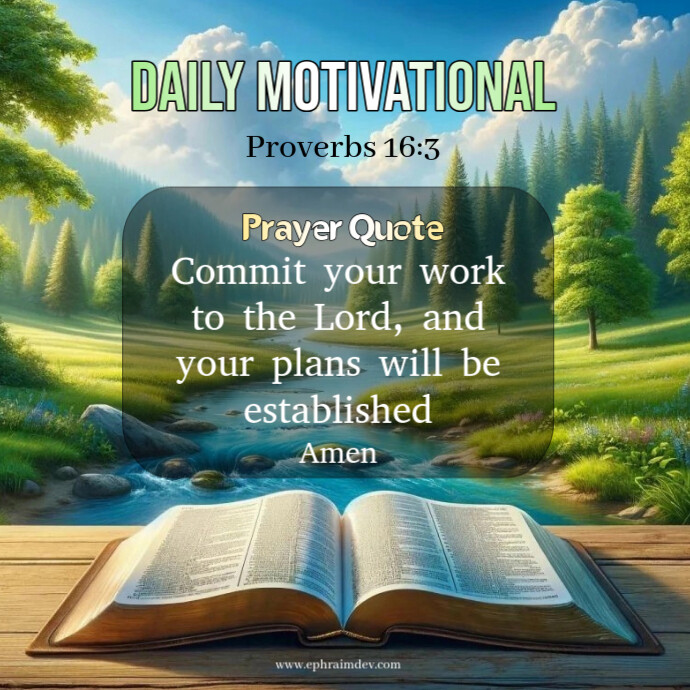 Floral Daily Prayer Quote Logo Templat | PosterMyWall