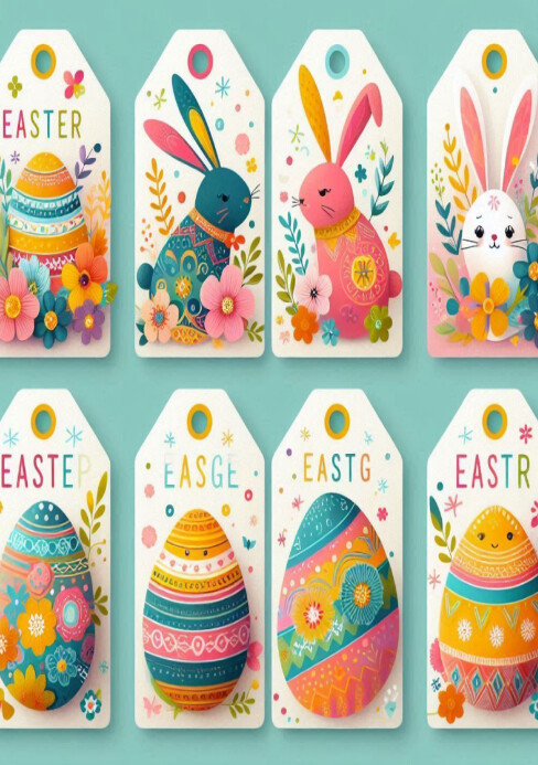 Floral Easter Tag Collection – Four Creative Easter Tags For ...