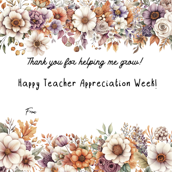 Modèle floral Editable Thanksgiving Employee Appreciation Tag ...