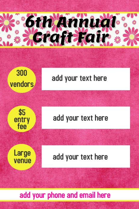 Floral Event Poster Retail Flyer Template | PosterMyWall