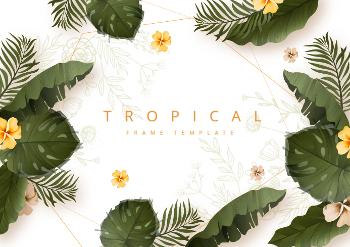 Floral Frame Template | PosterMyWall