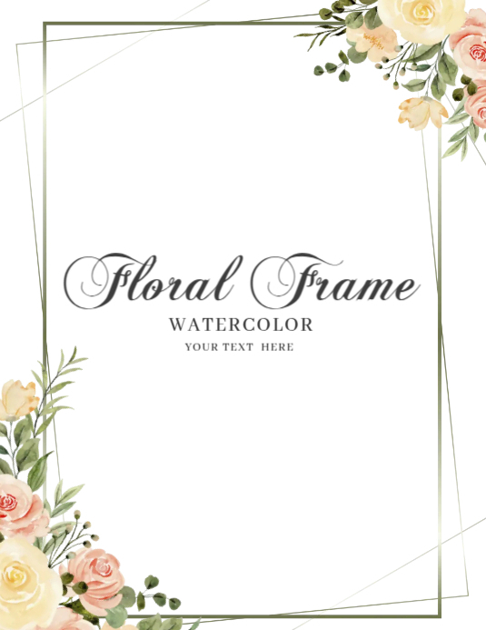 Copy of Floral Frame Instagram Ads | PosterMyWall