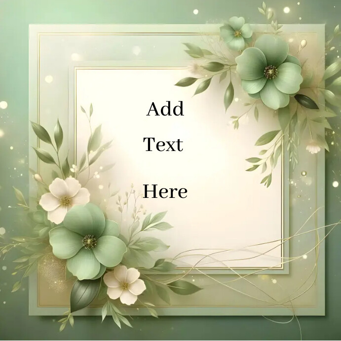 Floral Frame Template | PosterMyWall