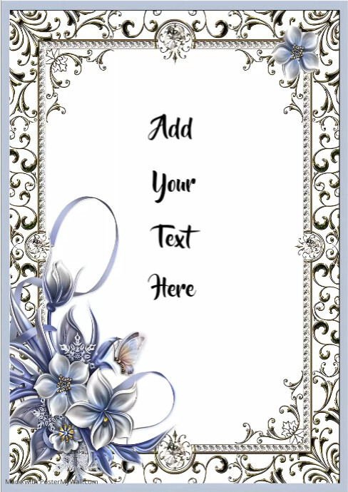Floral Frame Template | PosterMyWall