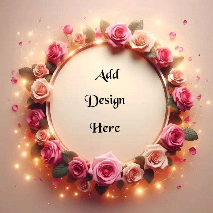 Floral Frame Template Design | PosterMyWall