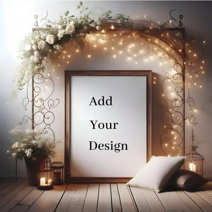Copy of Floral Frame Template | PosterMyWall
