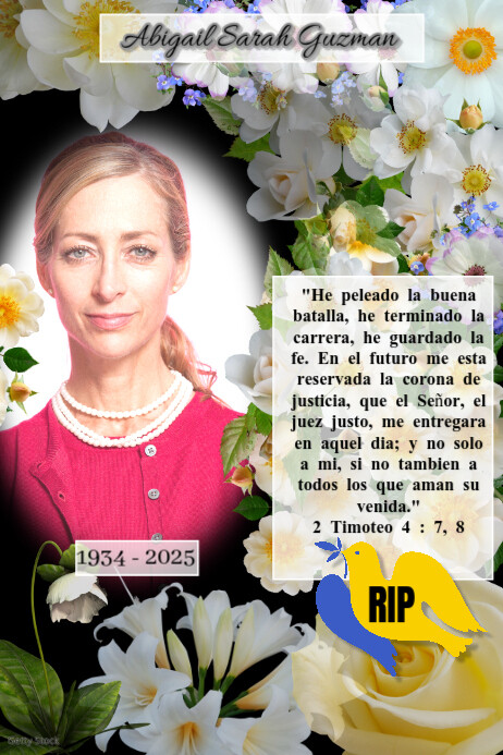 floral funeral celebration of life church pro Template | PosterMyWall