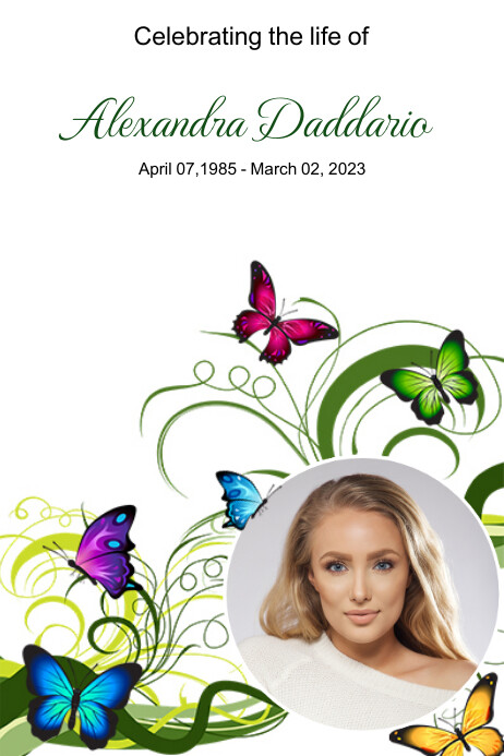 Floral Funeral Invitation banner Card (3) Template | PosterMyWall