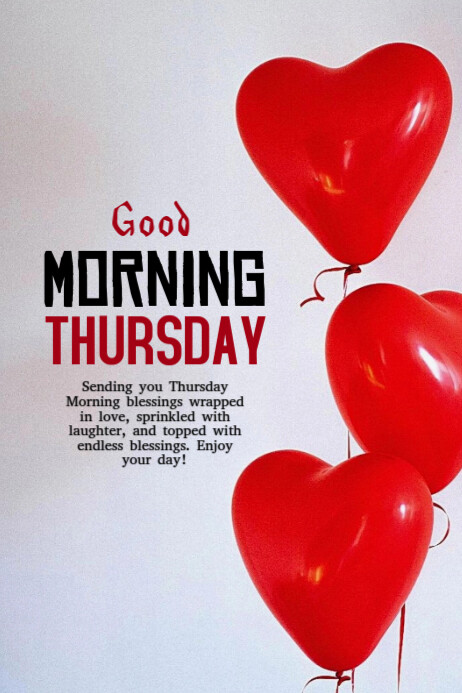 Copy of Floral Good Morning Thursday Banner 4' × 6' | PosterMyWall