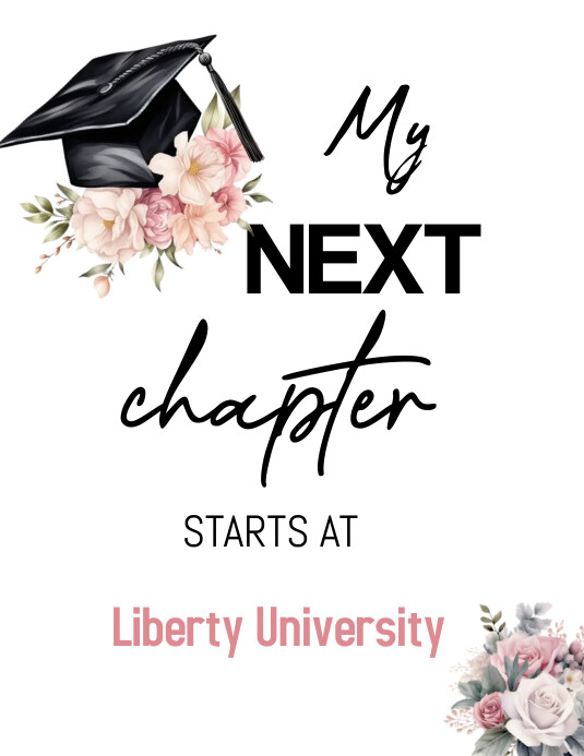 floral Graduation Printable Sign Template | PosterMyWall