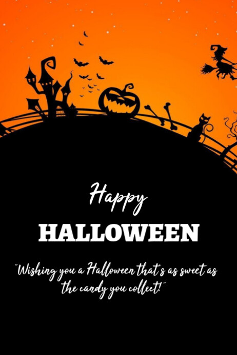 Floral Happy Halloween Poster Template | PosterMyWall