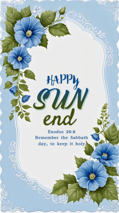 Floral Happy Sunday Whatsapp Status Template | PosterMyWall