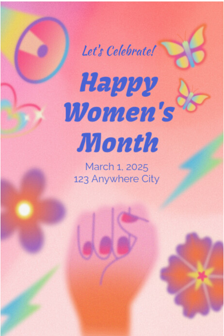 Floral Happy Women’s Month Poster Template | PosterMyWall