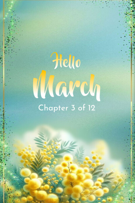 Copy of Floral Hello March Poster | PosterMyWall