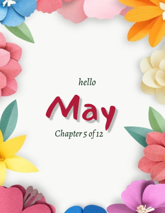 Floral Hello May Flyer (us Letter) Template | PosterMyWall