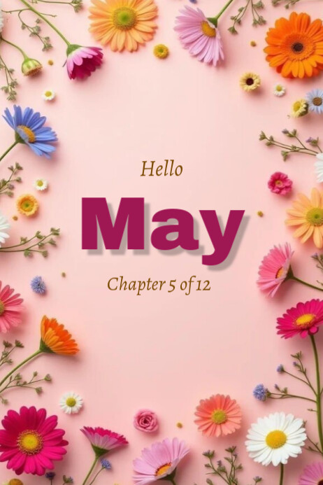 Floral Hello May Poster Template | PosterMyWall