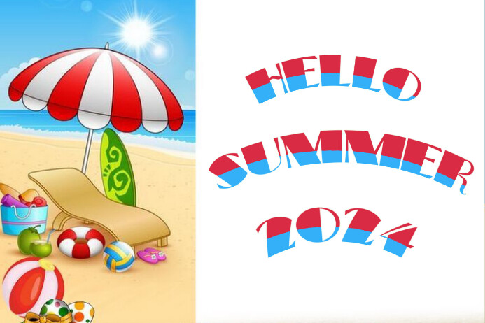 Copy of Floral Hello Summer 2024 Poster | PosterMyWall