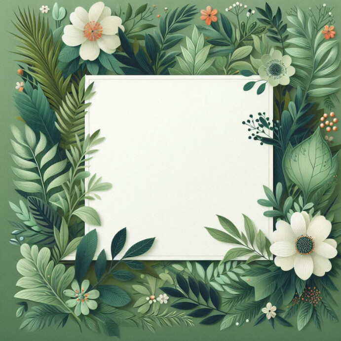 Floral Invitation Card Instagram Post Template | PosterMyWall