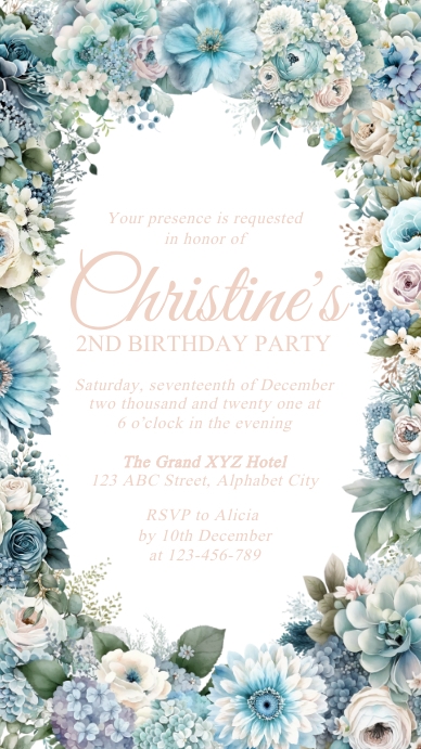 Floral Invitation Template | PosterMyWall