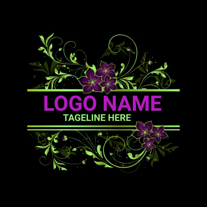 floral logo Template | PosterMyWall