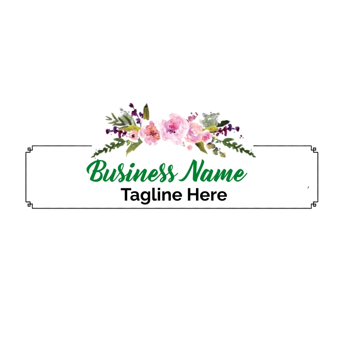 floral logo Template | PosterMyWall