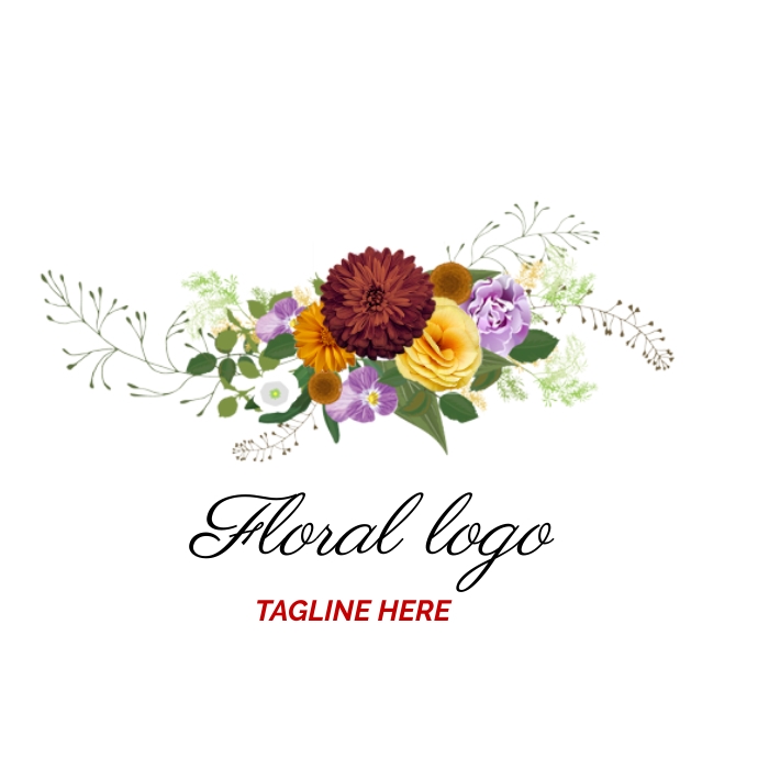floral logo Template | PosterMyWall