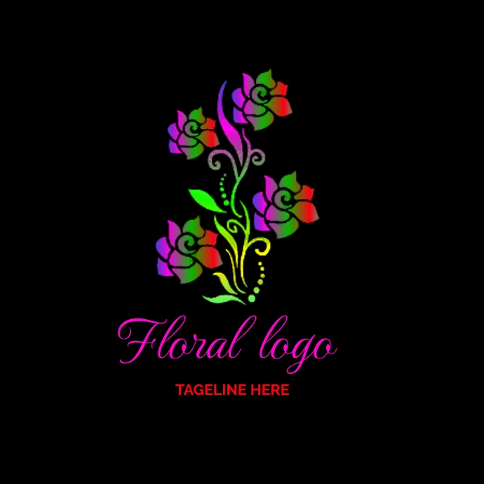 Floral logo Template | PosterMyWall