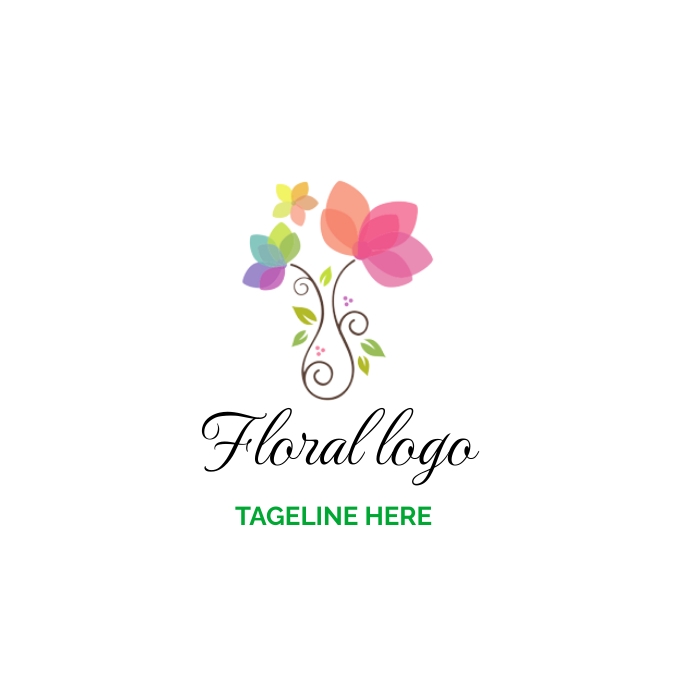floral logo Template | PosterMyWall