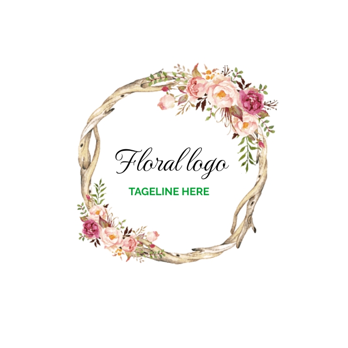 floral logo Template | PosterMyWall
