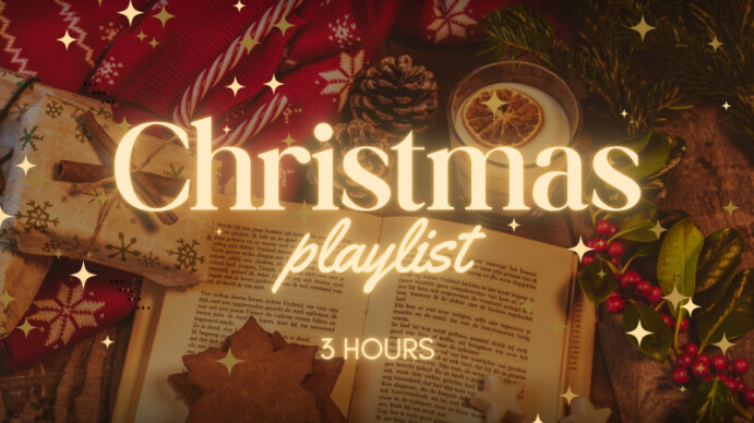 Floral Merry Christmas Vedio Youtube Thumbnail Template | PosterMyWall