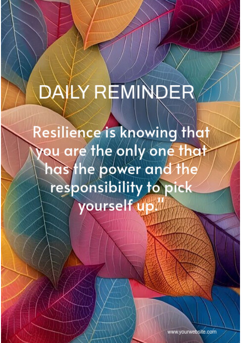 Floral Motivational And Inspirational Quotes A4 Templat | PosterMyWall