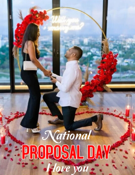 Modèle Floral National Proposal Day Flyer (us Letter) | PosterMyWall