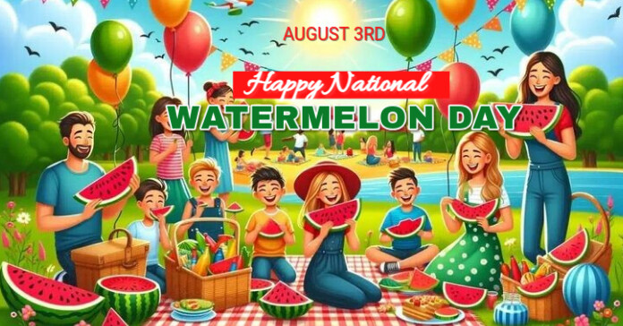 Plantilla de Floral National Watermelon Day Facebook Ad | PosterMyWall