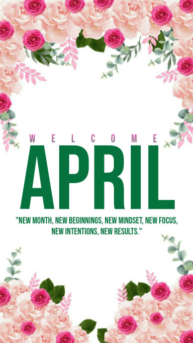 Floral new month design Template | PosterMyWall