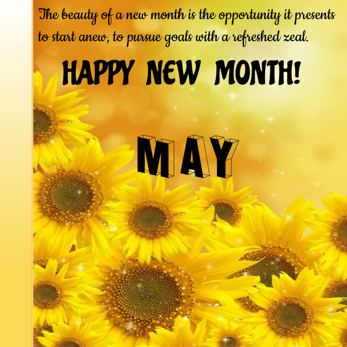 Floral new month template | PosterMyWall