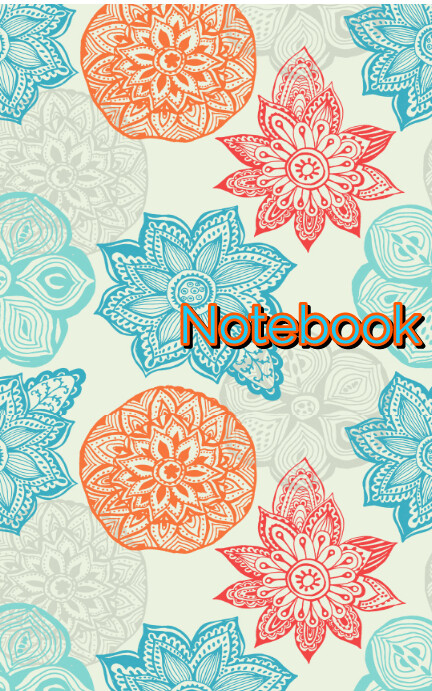 Floral notebook cover template | PosterMyWall