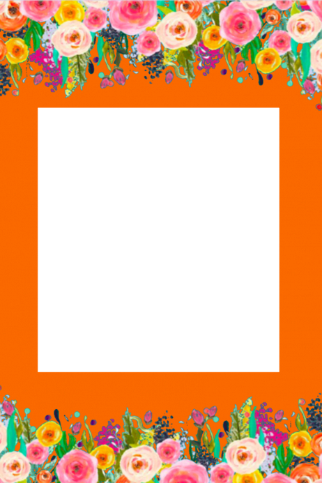 Copy of Floral Party Prop Frame | PosterMyWall