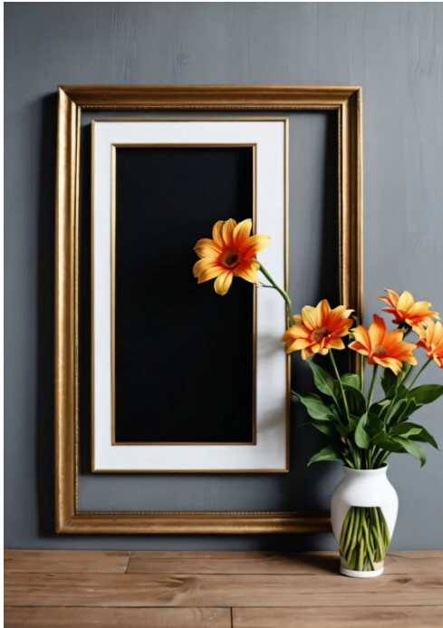 Floral photo collage frame Template | PosterMyWall