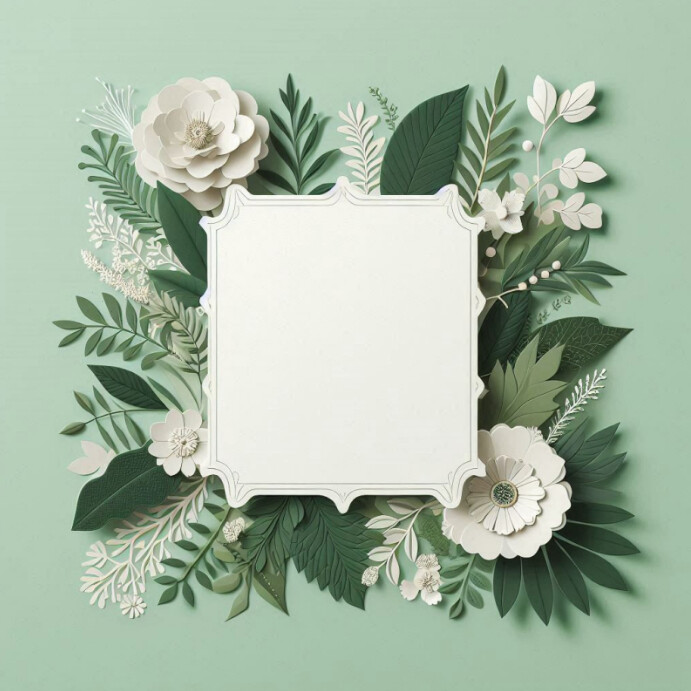 Floral Picture Frame Instagram Post Template | PosterMyWall