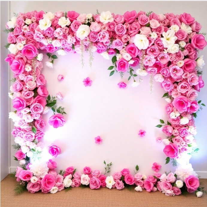 Floral Pink Backdrop Instagram Post Template | PosterMyWall