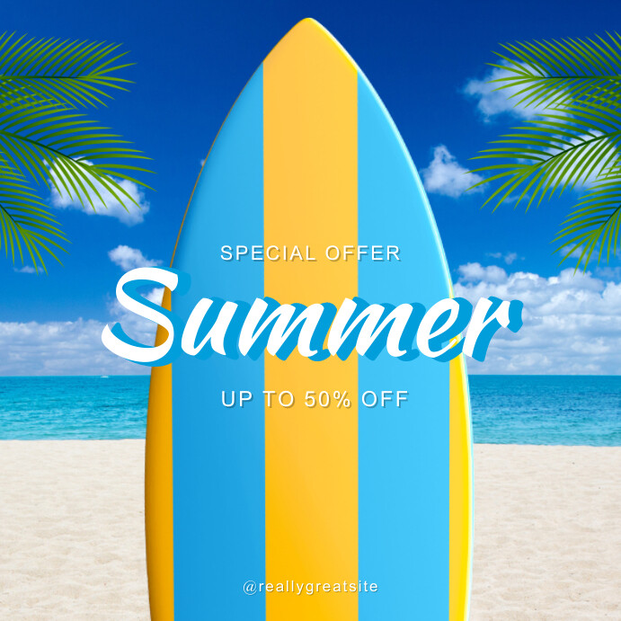 Floral Post - Feed - Summer - Special Offer - Template | PosterMyWall