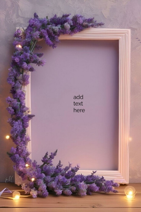 Floral Purple Background Poster Template | PosterMyWall