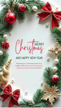 Floral Season Greetings Whatsapp Status Template | PosterMyWall